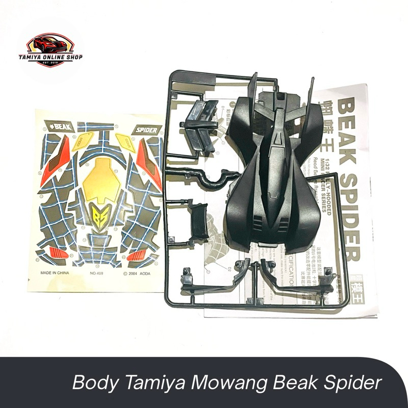 Jual Rep Tamiya Body Tamiya Beak Spider Super 1 Chassis S1 Mini 4WD ...