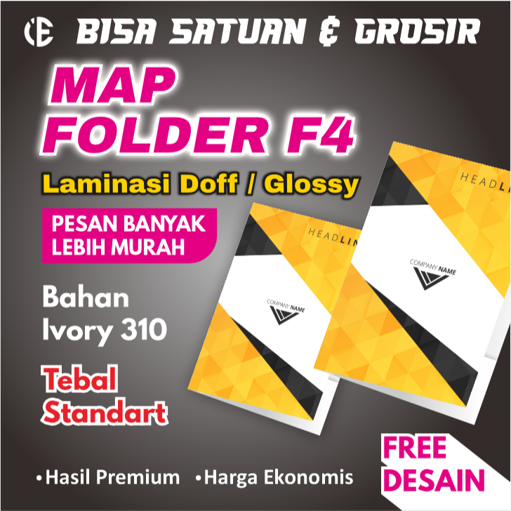 Jual MAP FOLDER F4 UKURAN BESAR BAHAN SANGAT TEBAL IVORY 310 / STOPMAP ...