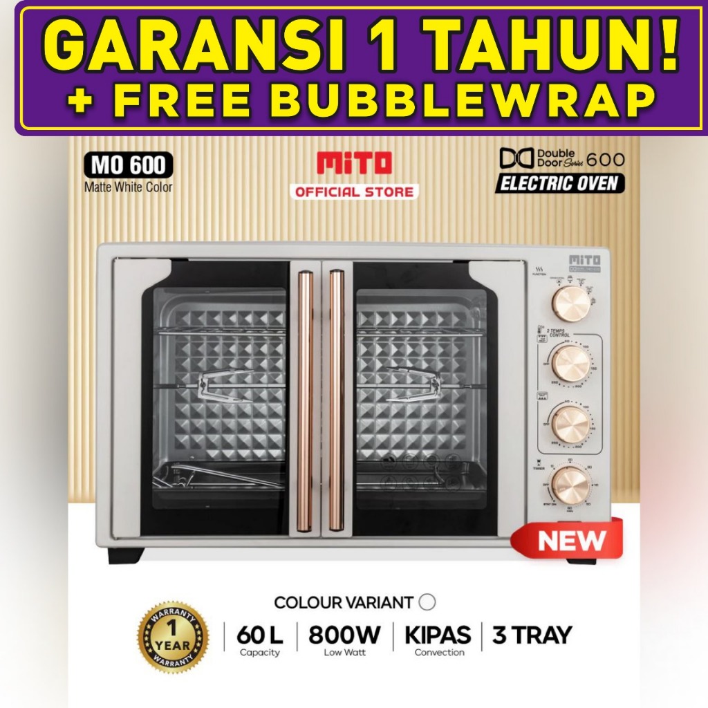 Jual (VOUCHER INDMRT 100K) Mito Electric Oven MO600 MO 600 MO-600 ...