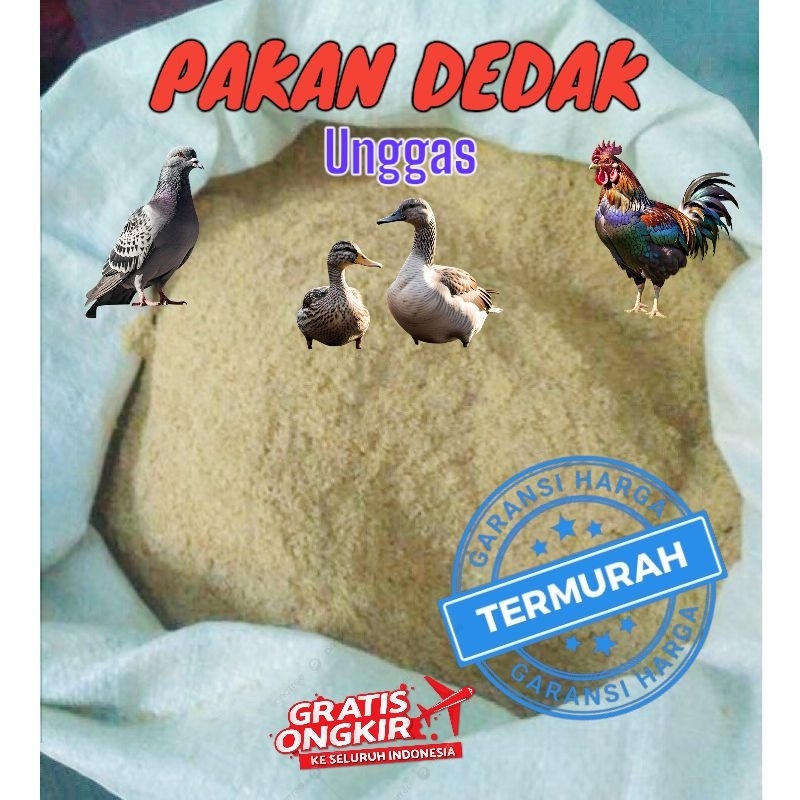Jual Pakan DEDAK unggas halus/Repack kemasan 250grm | Shopee Indonesia