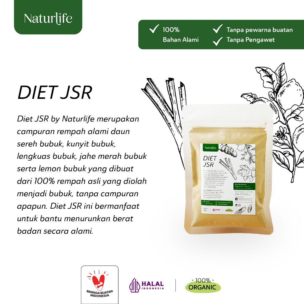 Jual JSR NATURLIFE DIET GLOWING - TEH RIMPANG JSR / RESEP SEHAT JSR ...