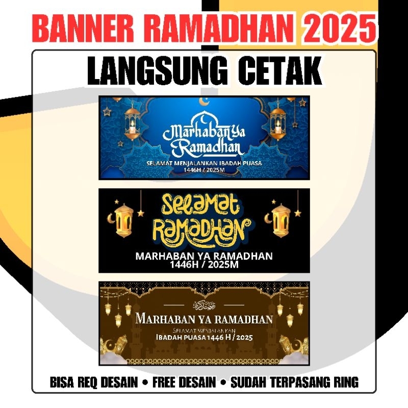 Jual BANNER RAMADHAN BANNER PUASA BANNER MARHABAN YA RAMADHAN UNTUK ...