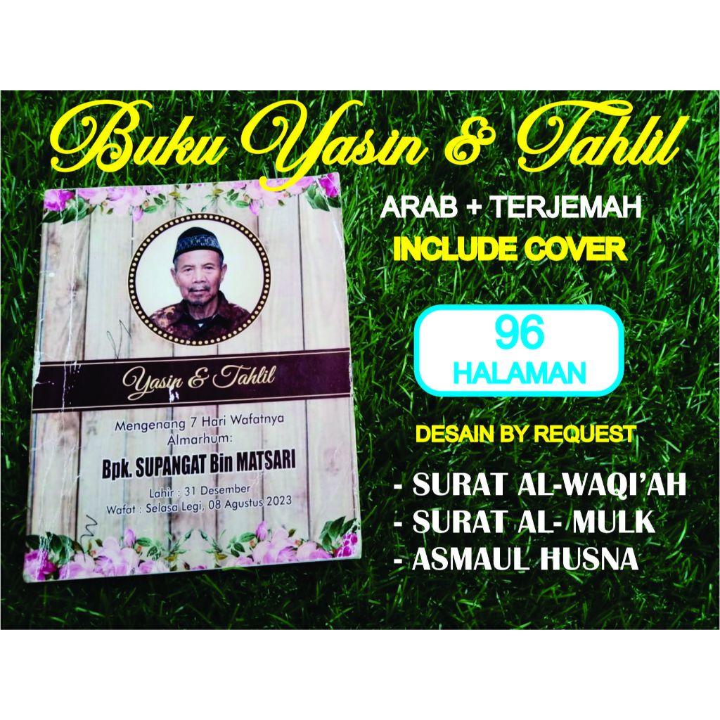 Jual Buku yasin & Tahlil 96 halaman softcover desain by request ...