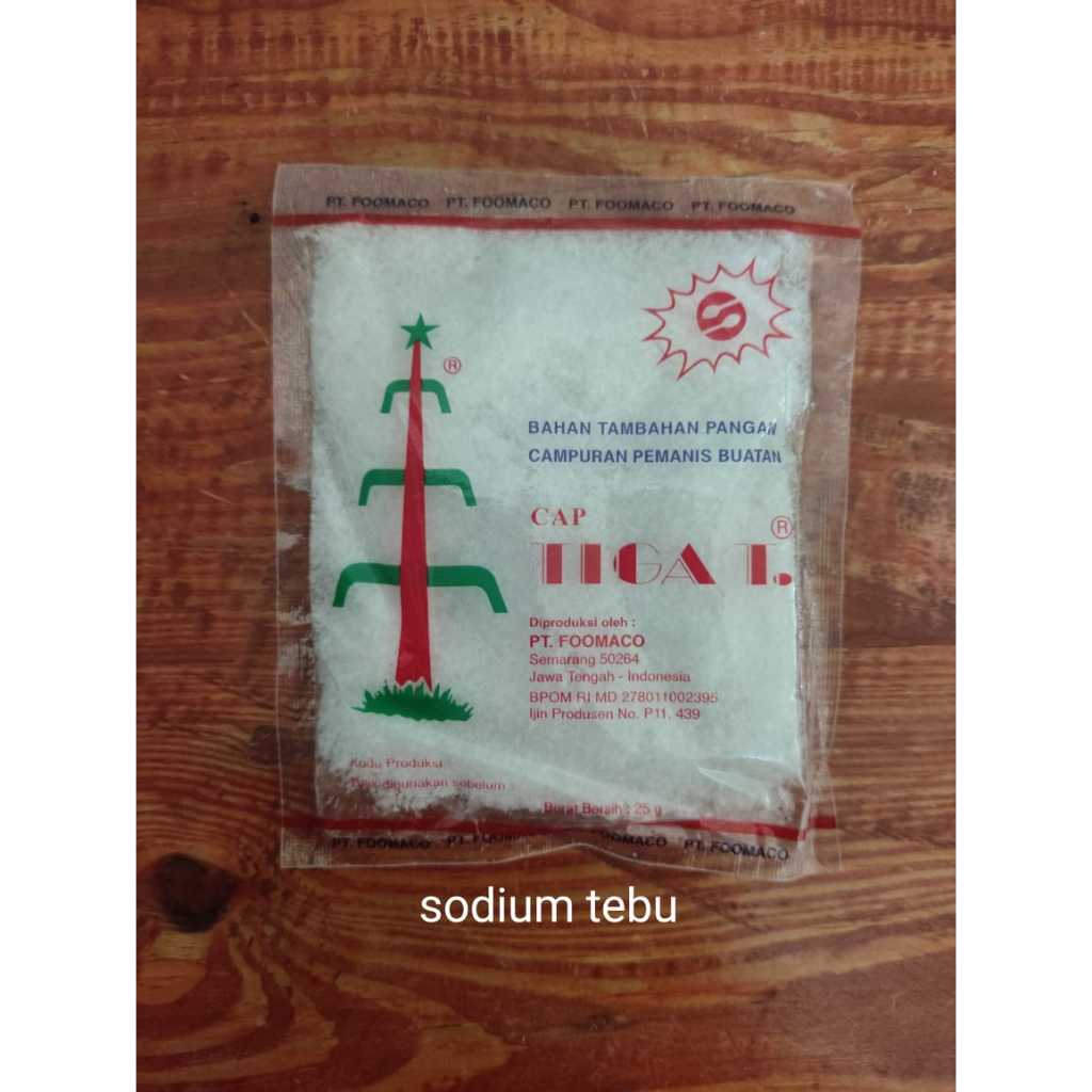 Jual sodium Natrium Siklamat 25 gr - Natrium Sakarin , pemanis 55x gula ...