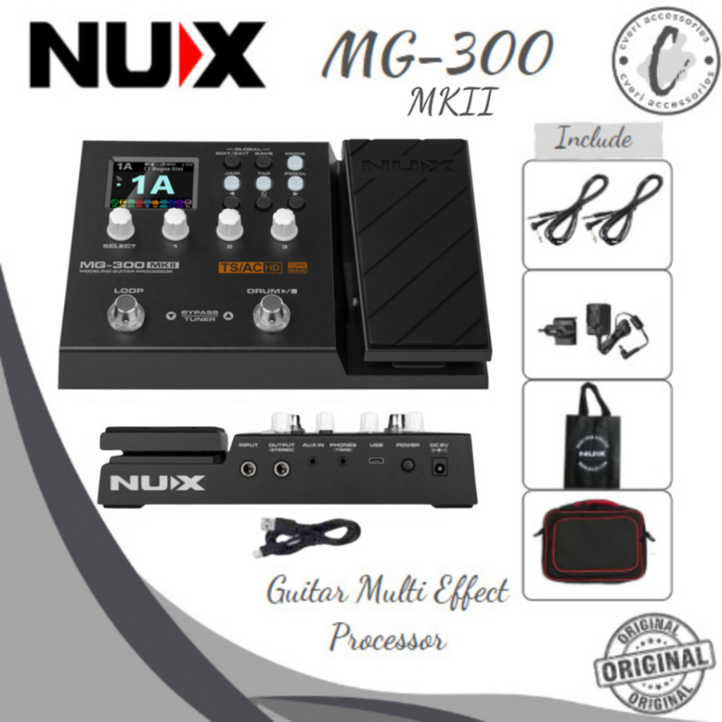 Jual Nux MG300 MKII Efek Guitar Modelling Processor Multi Effects ...