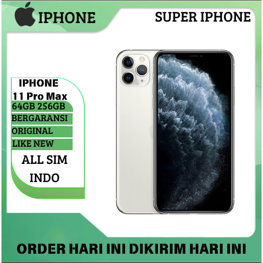 Jual iP 11 Pro Max 64GB/256GB/BH 90%ATAS/SECOND/ORIGINAL/FULLSET/SECOND ...