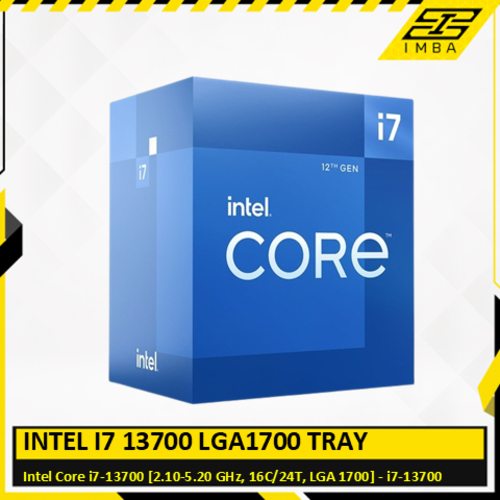 Jual Intel Core i7-13700 [2.10-5.20 GHz, 16C/24T, LGA 1700] - i7-13700 | Shopee Indonesia