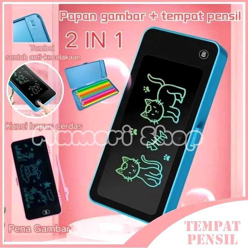 Jual Drawing Box Kotak Pensil Dan Papan Coret Kreatif Anak Dengan ...