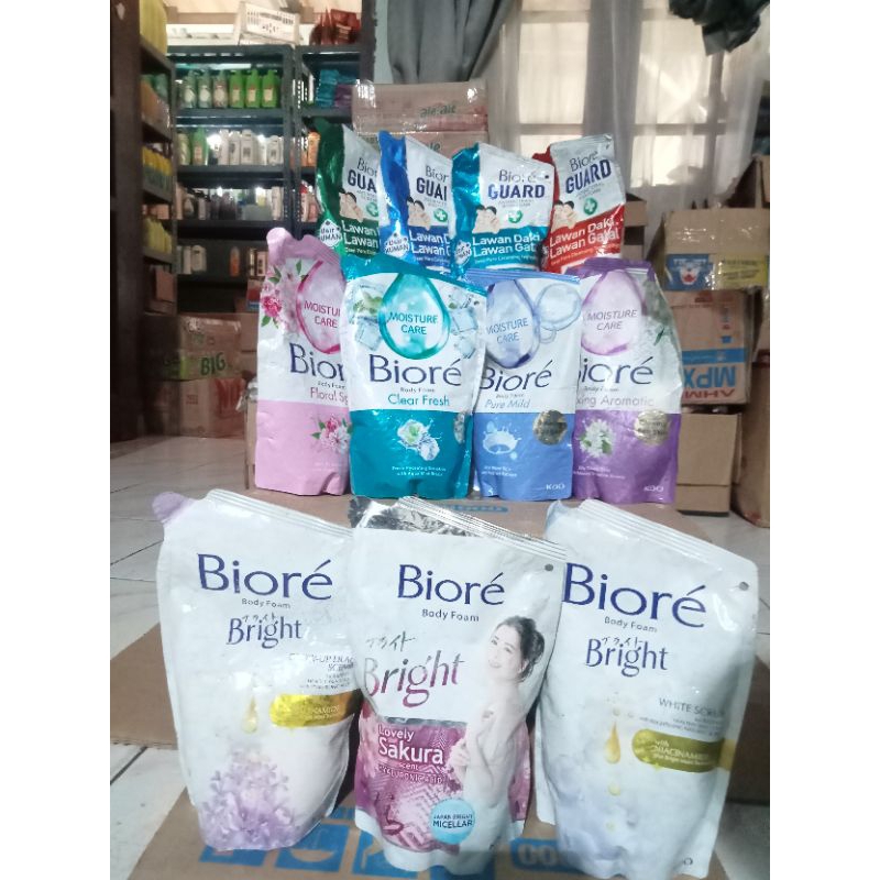 Jual Biore Bodywash All Varian 400ml lecek kemasan | Shopee Indonesia
