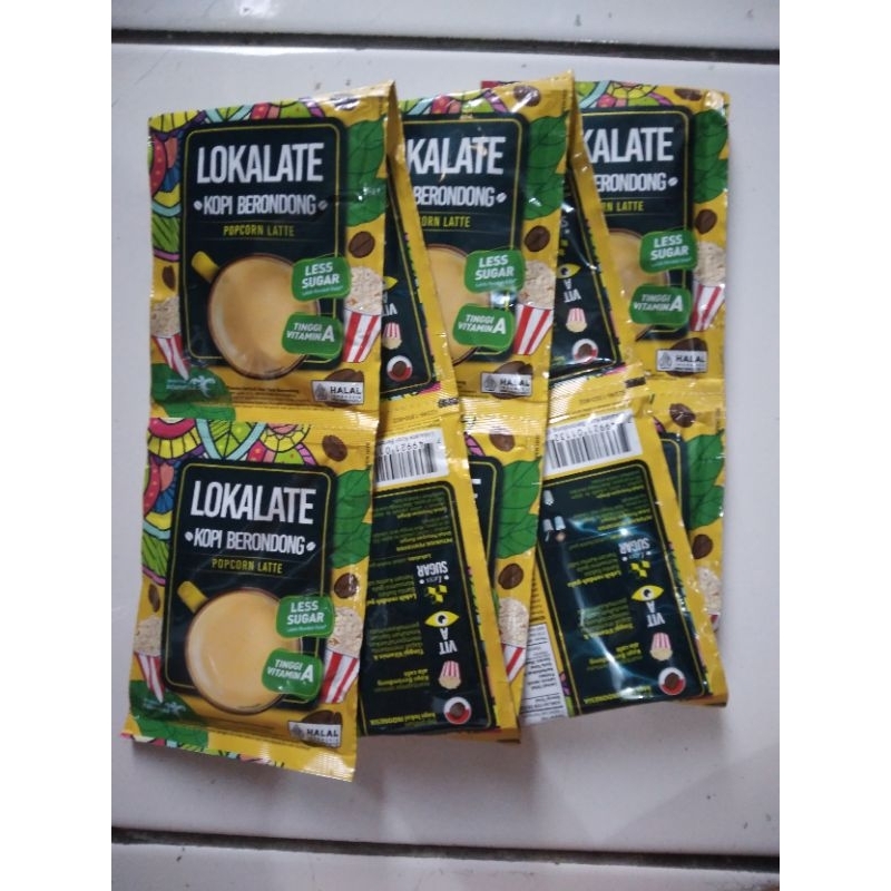 Jual Lokalate Kopi Berondong Rasa Popcorn Latte Kemasan 1 Renceng isi ...