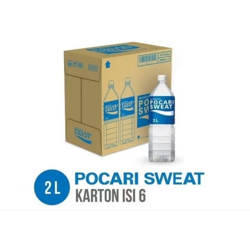 Jual Pocari Sweat Minuman Isotonik 1 Dus Isi 6 Botol @2 Liter | Shopee ...