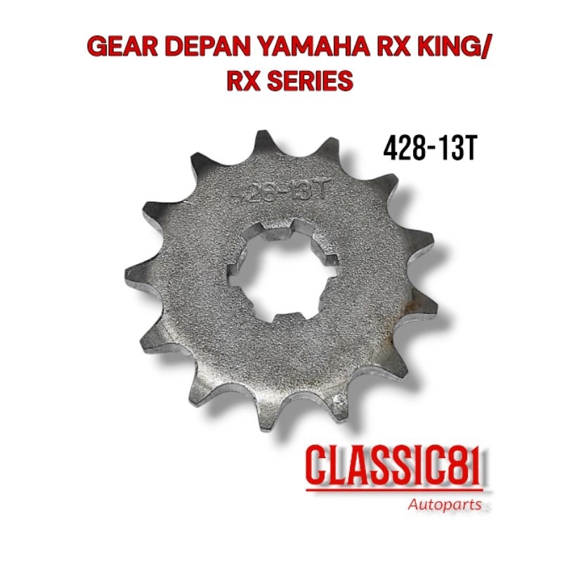 Jual GIR GEAR DEPAN 428-13T YAMAHA RX KING/RXS/RXK /YT115/RX-SPECIAL/RX ...