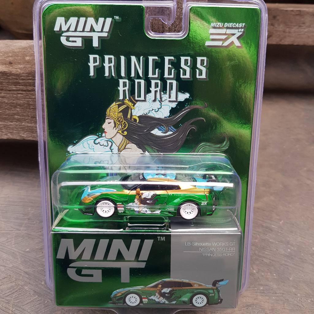 Jual Mini GT Liberty Work Silhouette Nissan GTR R35 Princess Roro Green ...