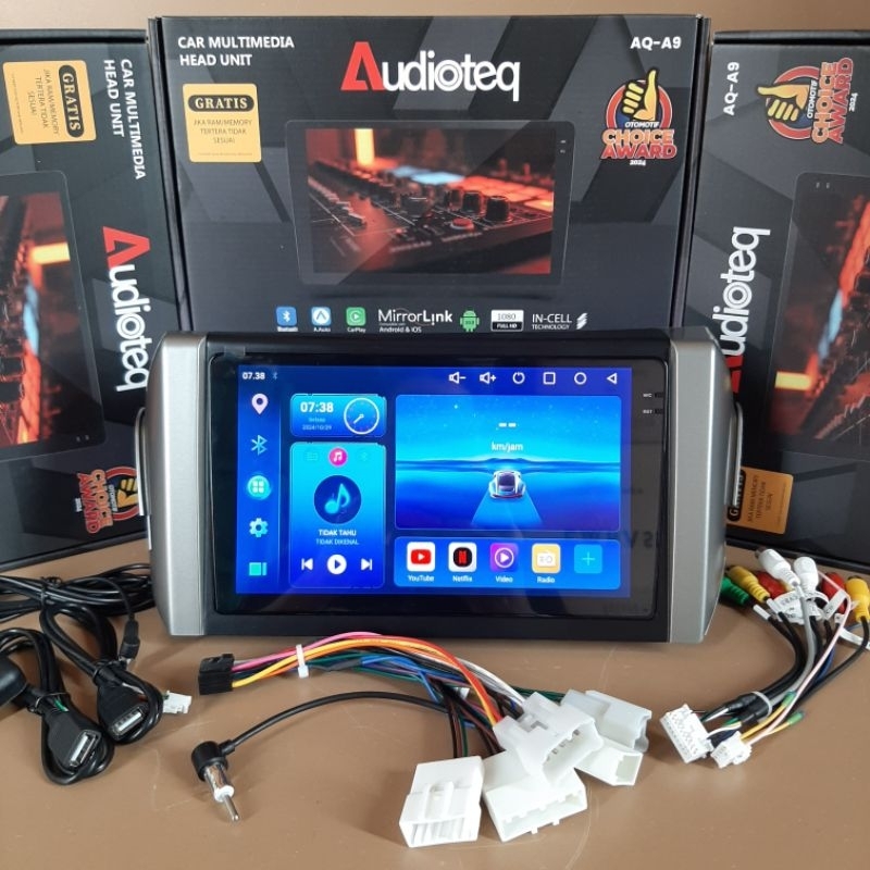 Jual HEAD UNIT ANDROID AUDIOTEQ INNOVA REBORN ANDROID 9 INCH 2/64 GB ...