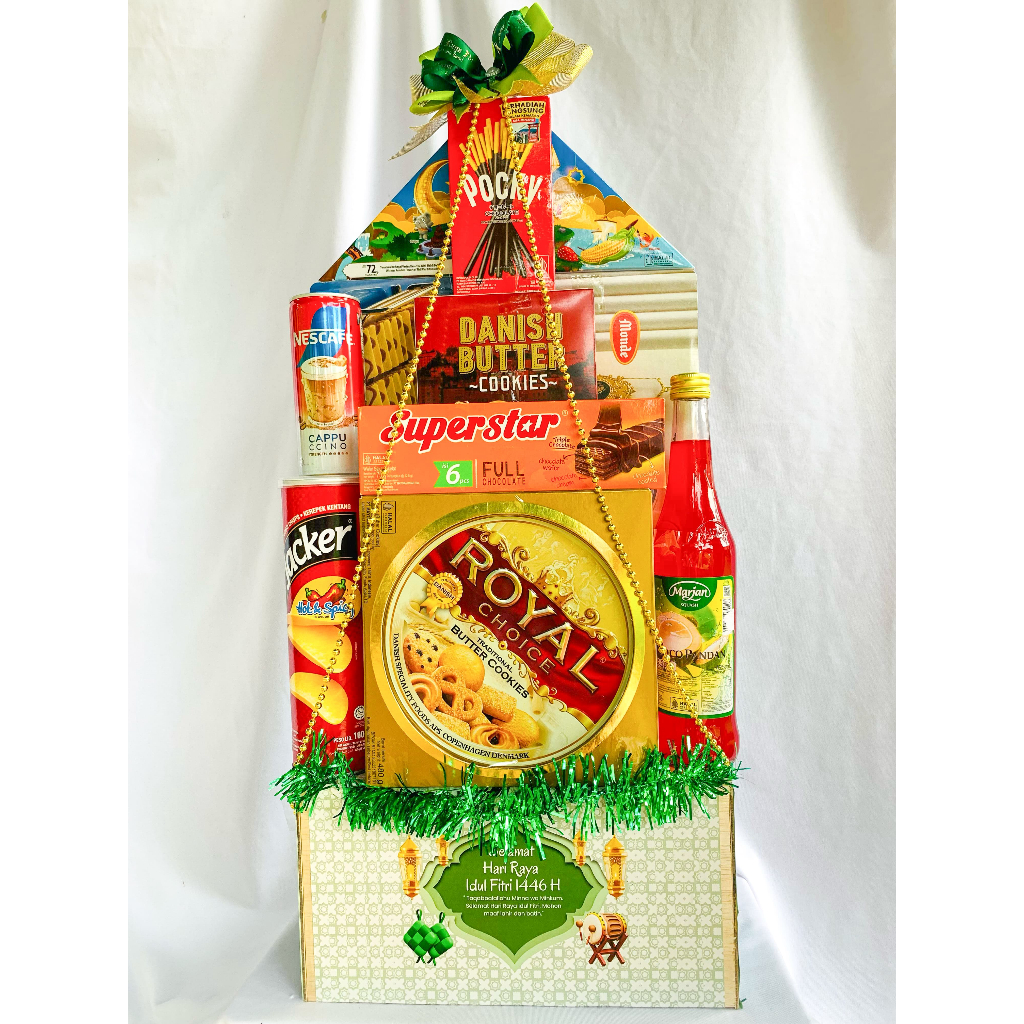 Jual Parcel Hari Raya03/Hampers/Custom Parcel/Snack Parcel/Pocky/Danish ...