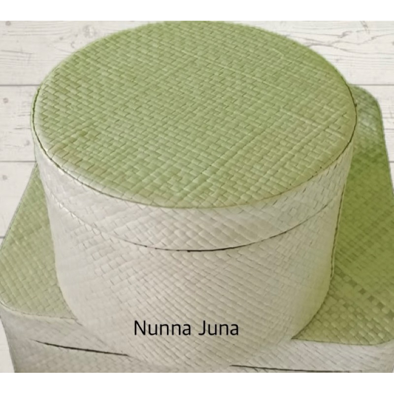 Jual Box Anyaman Bulat Diameter 20cm Tinggi 14cm Hidden Seserahan Box ...