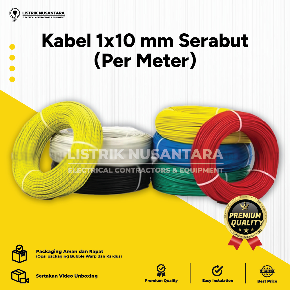 Jual Kabel 1x10 mm Serabut per Meter Berkualitas | Shopee Indonesia