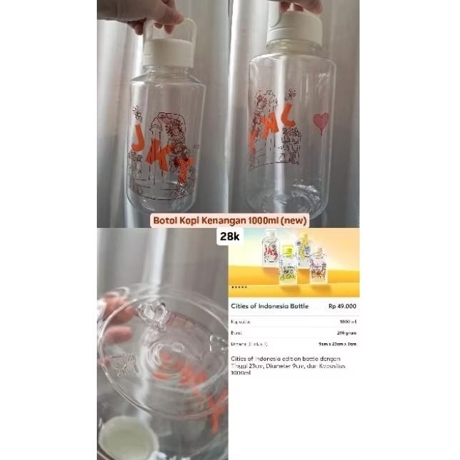 Jual Botol Kopken 1000ml | Shopee Indonesia