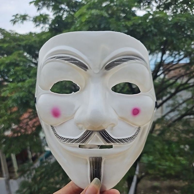 Jual topeng anonymous hacker / topeng vendetta / topeng pesta | Shopee ...