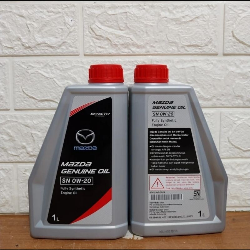 Jual oli mazda genuine oil 0w20 fully synthetic kemasan 1 liter ...
