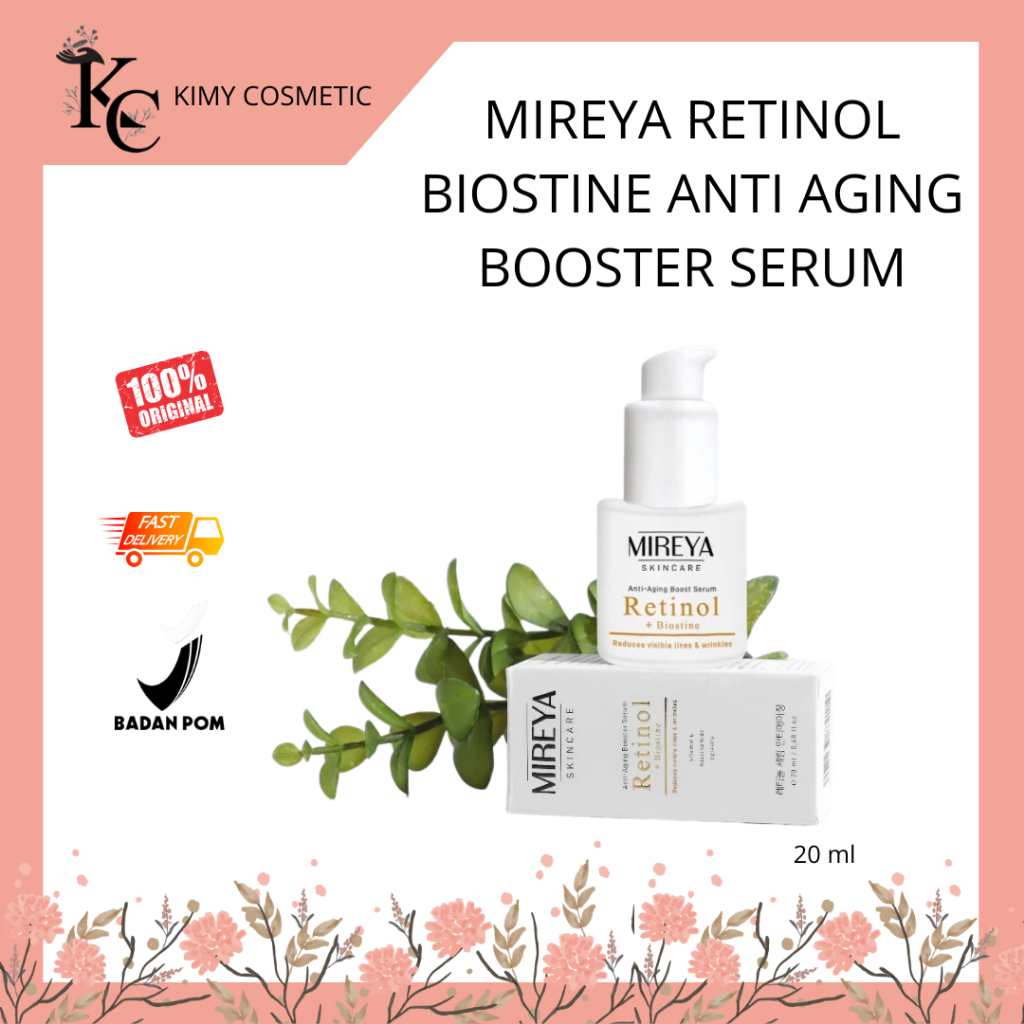 Jual Kimy Cosmestic - Mireya Retinol Biostine Anti Aging Booster Serum / Retinol Serum With ...
