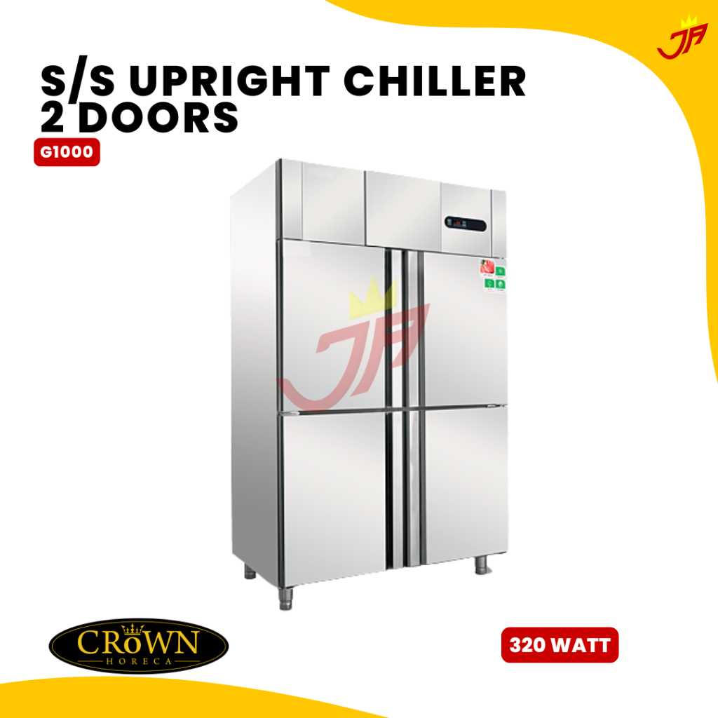 Jual CROWN S/S Upright Chiller 2 Doors 2-8C Crown Type G1000 / G-1000 ...
