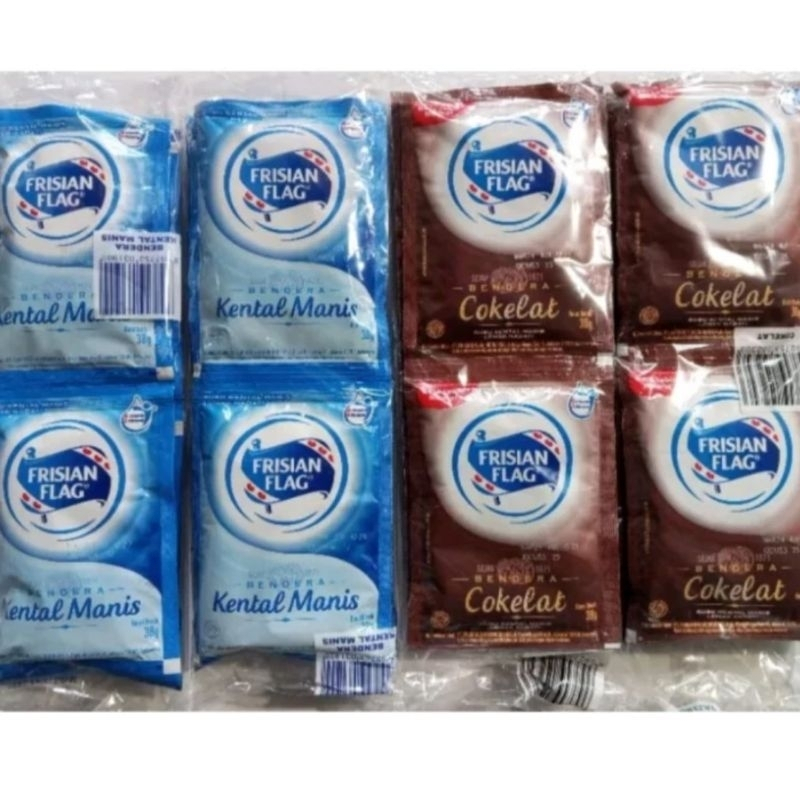 Jual Susu Kental Manis Frisian Flag Renteng isi 6 Susu Bendera Putih ...