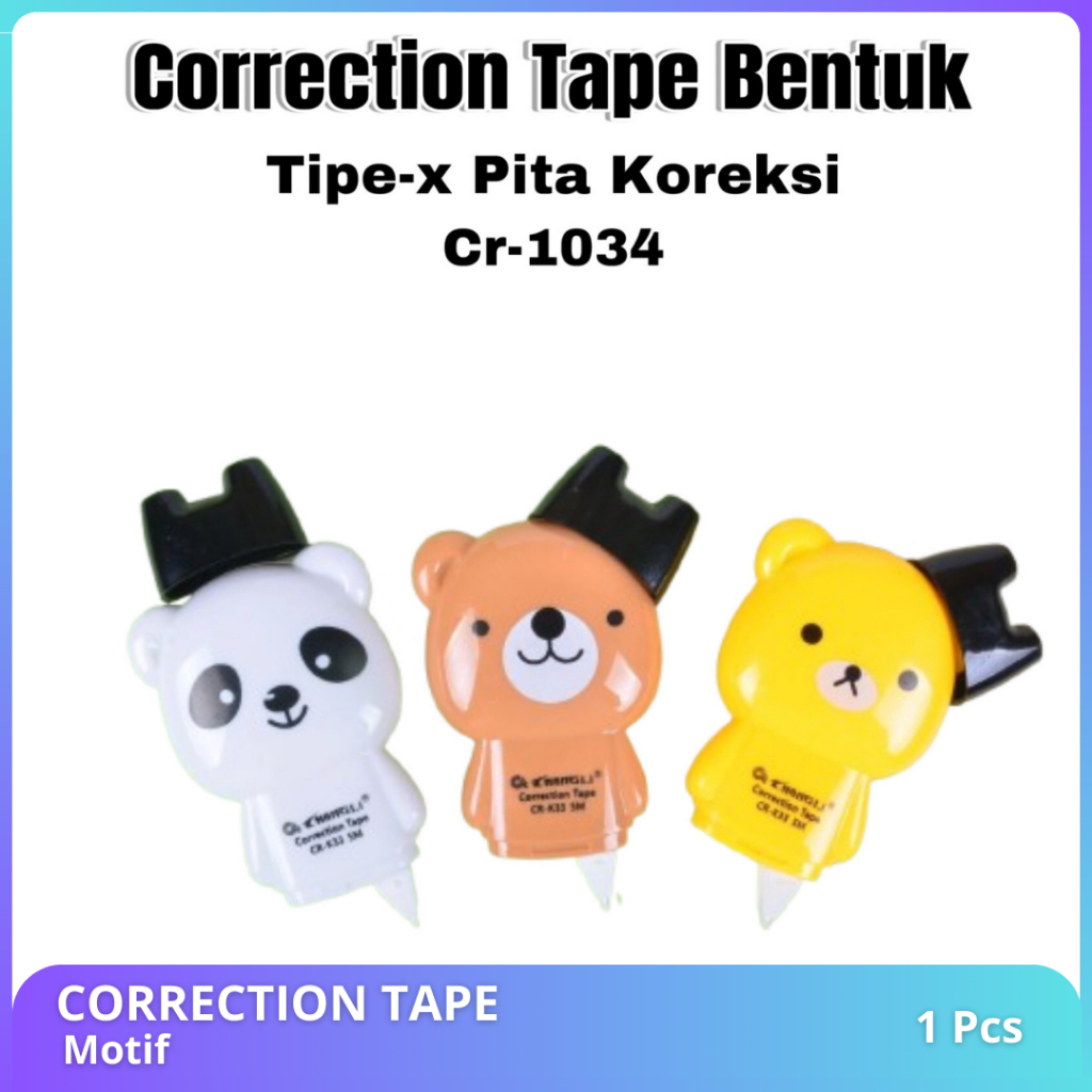 Jual HD Correction Tape Bentuk/Tipex Kertas/Tipex Roll | Shopee Indonesia