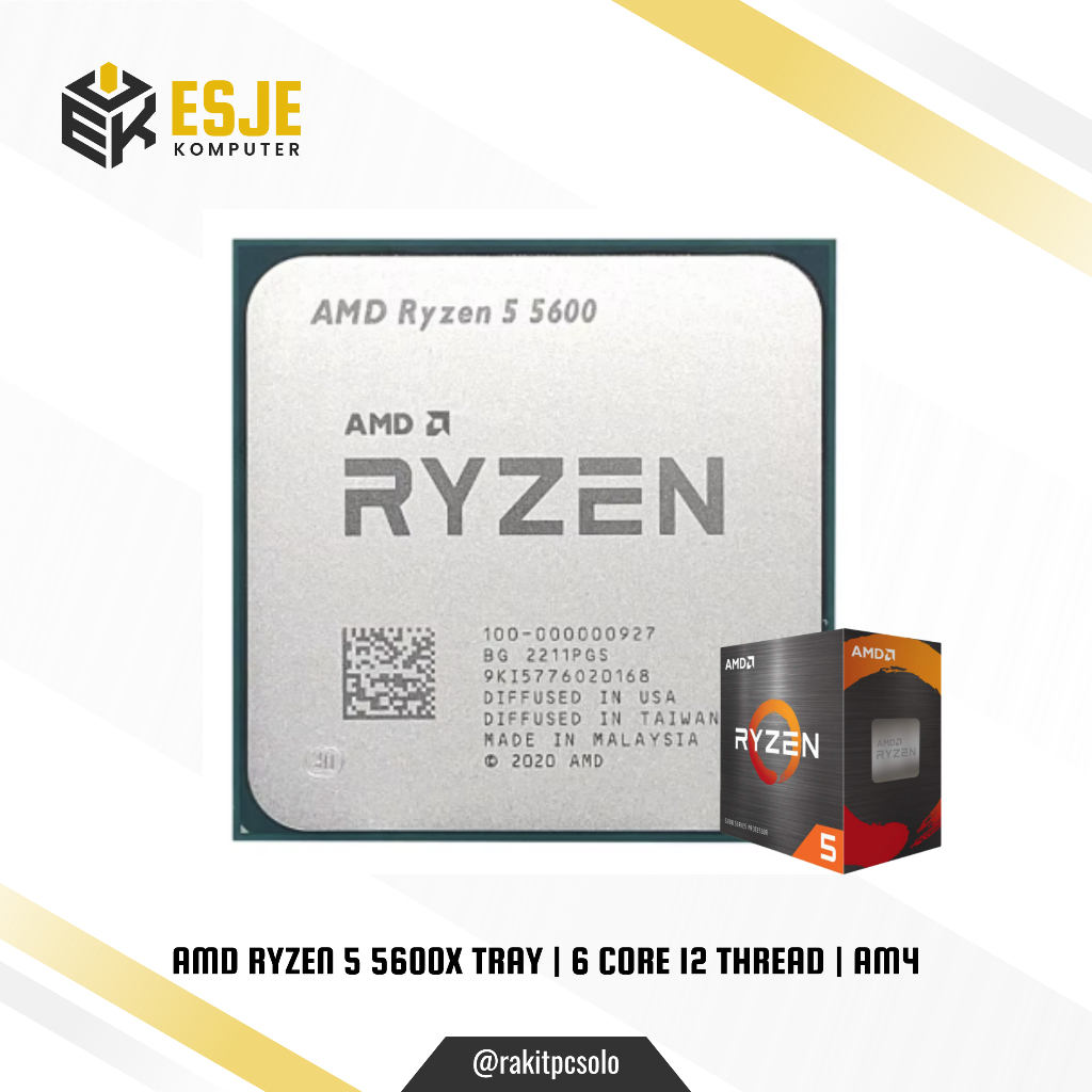 Jual AMD Ryzen 5 5600x Tray Bukan Ryzen 5 5600 Processor AMD 5600x | Shopee Indonesia