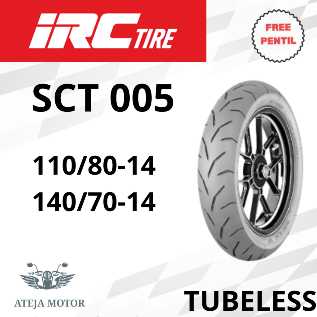 Jual Ban Ring 14 Ban Aerox Ban IRC SCT 005 110/80-14 140/70-14 Ban ...