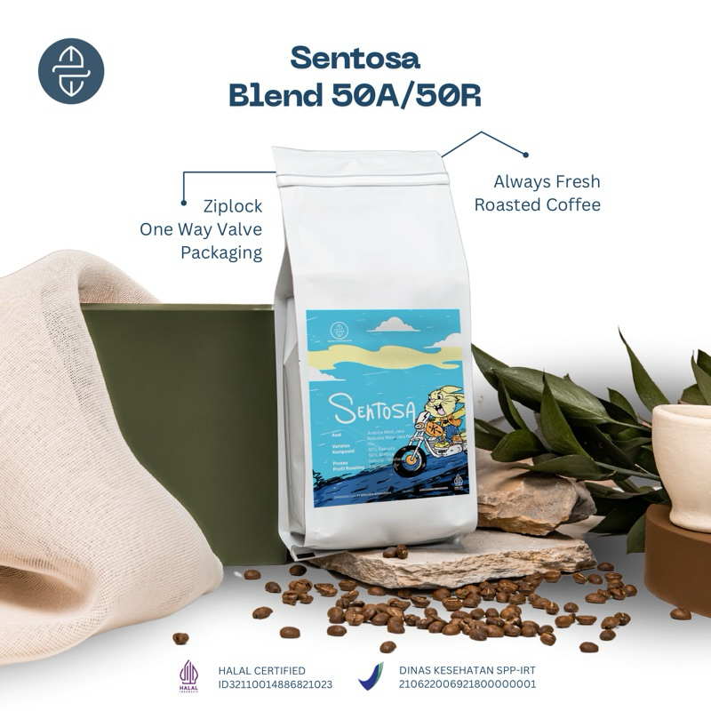 Jual Biji Kopi Espresso Kaman Blend 50% Arabica : 50% Robusta Sentosa ...