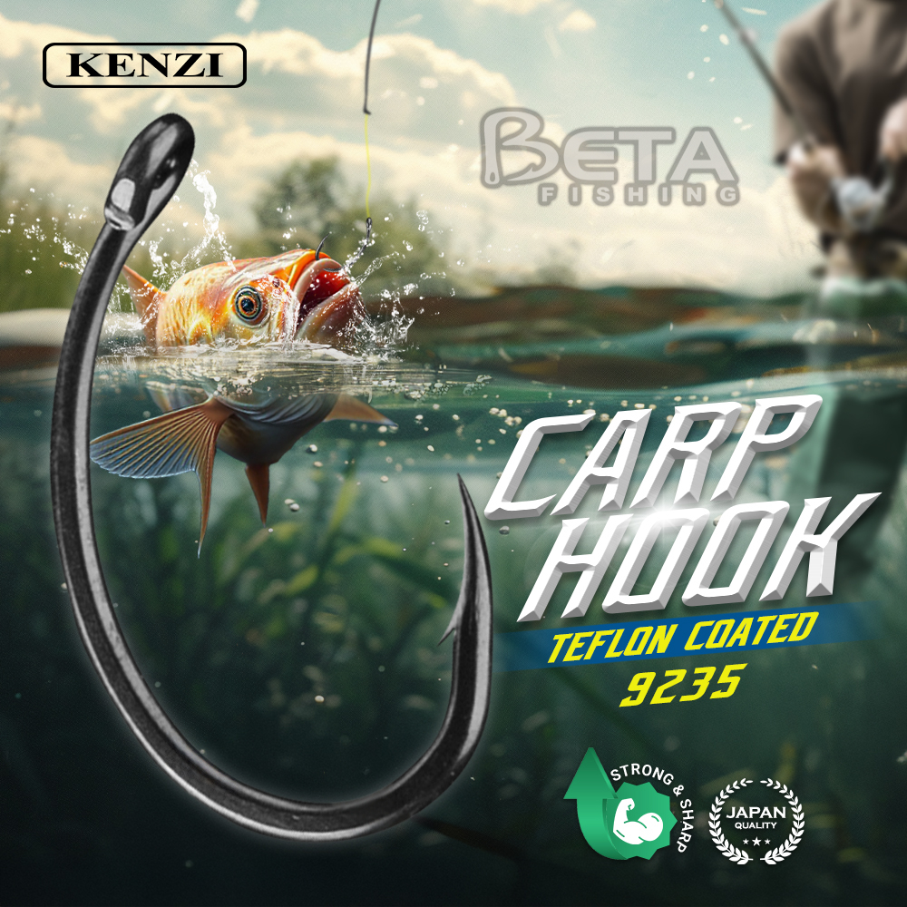 Jual MATA KAIL KENZI CARP HOOK 9235 Teflon Coating - Mata Kail Licin ...