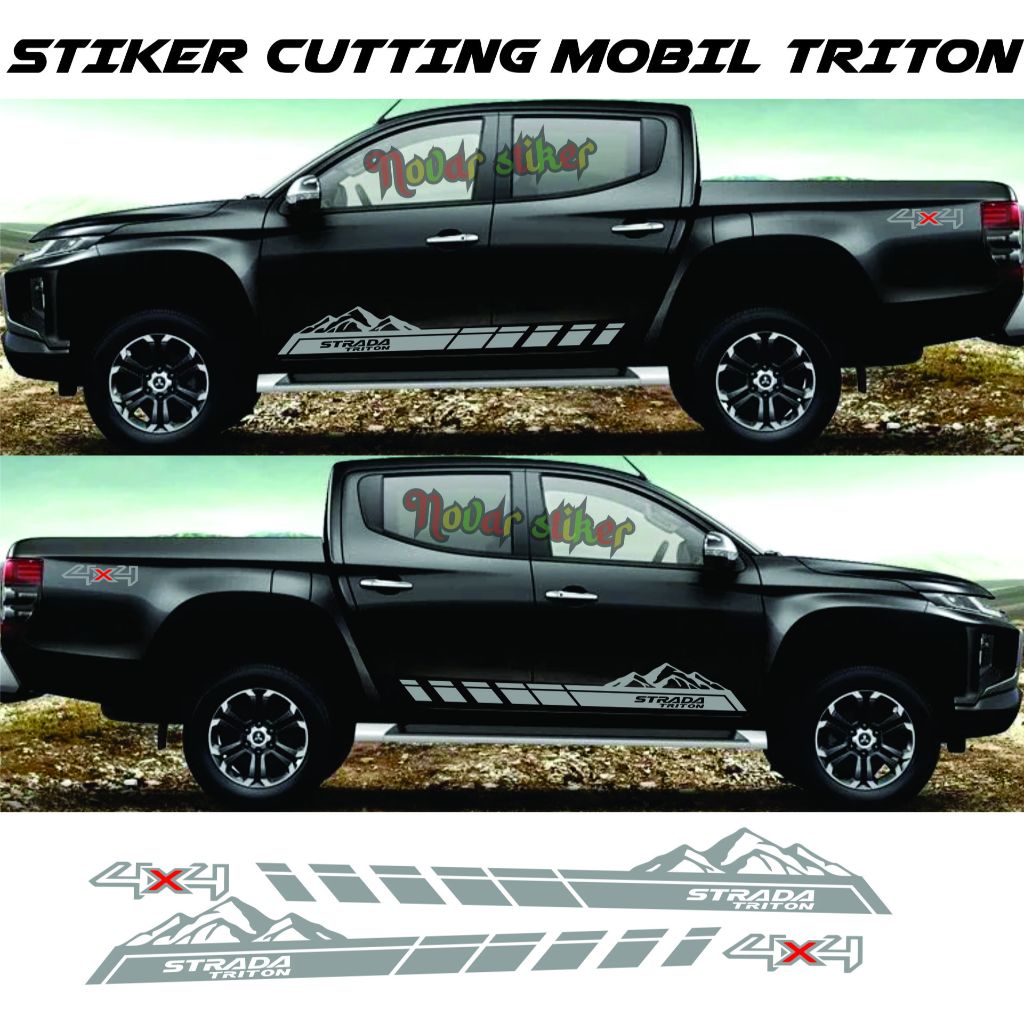Jual Stiker Cutting Mobil Triton Gunung Stiker Mitsubishi Strada Triton ...