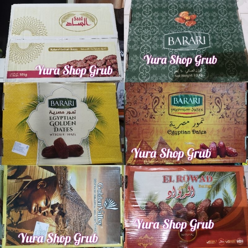 Jual Kurma Sayer Khalas Al Saad 10kg Kurma Mesir Zahdi Khalas Barari ...