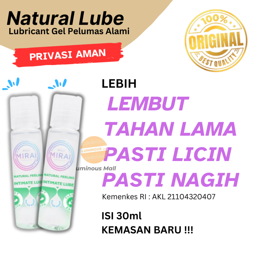 Jual ASLI Pelumas Miss V Pelicin Wanita Pereda Nyerii Bercinta 30 ml Mirai Natual Lube Aqua ...