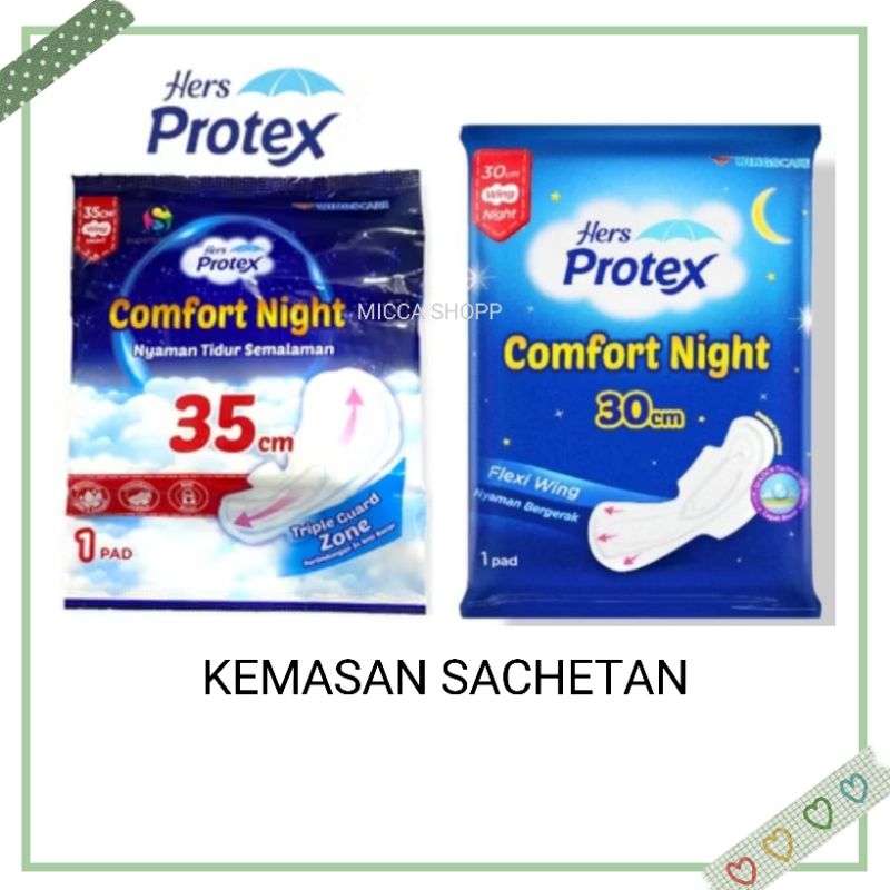 Jual HERS PROTEX COMFORT NIGHT RENCENG SACHET / PEMBALUT / HERS PROTECT ...