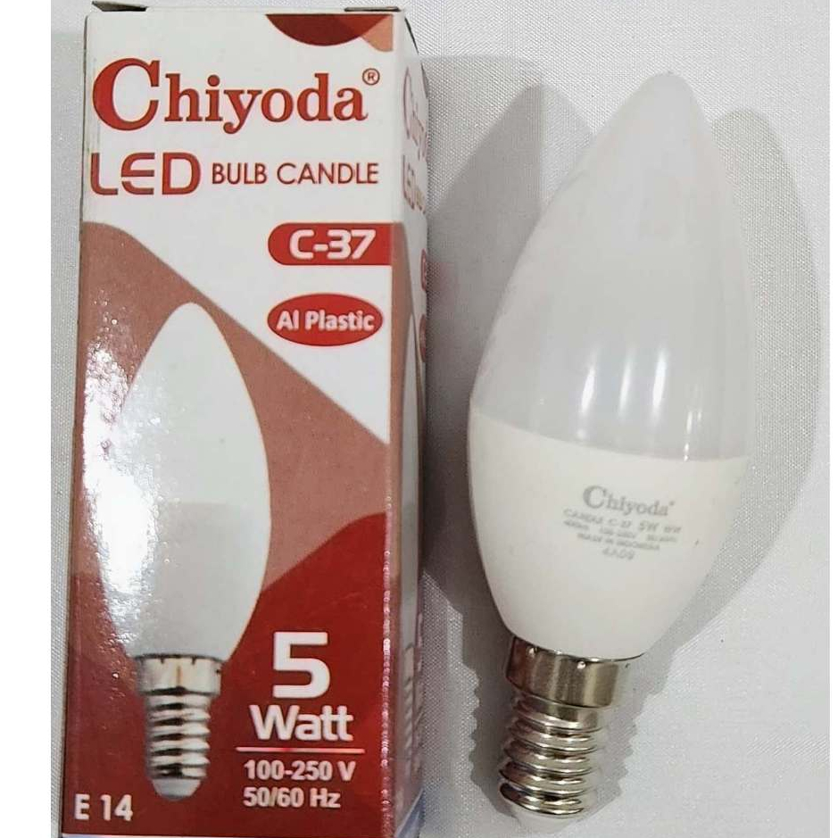 Jual Lampu chiyoda Led Candle C-37 5W E-14 ( Al Plastic ) | Shopee Indonesia