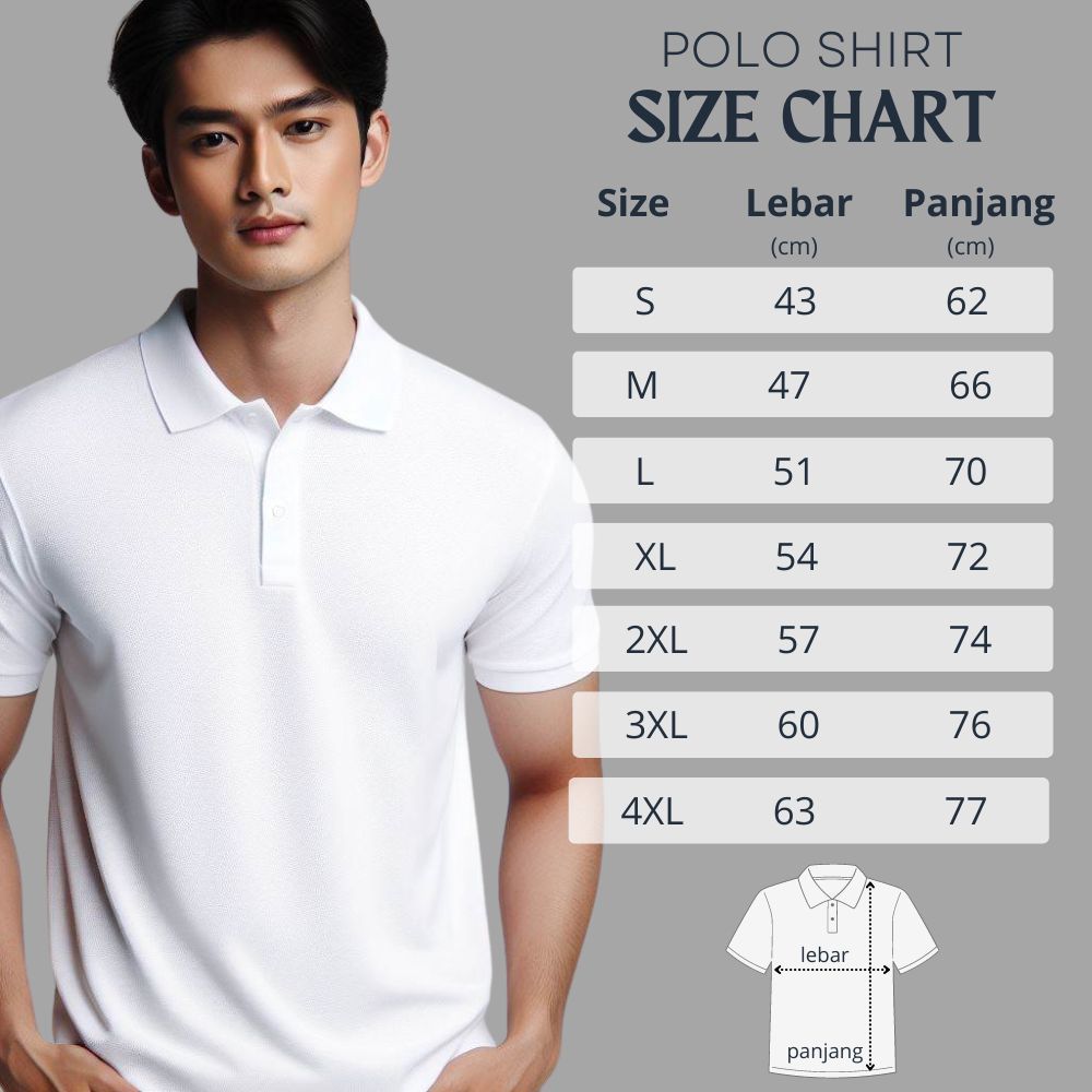 Jual [PREMIUM Cotton CVC] Custom Kaos Polo, Sablon Polo Shirt Satuan / Lusinan, Print Kaos ...