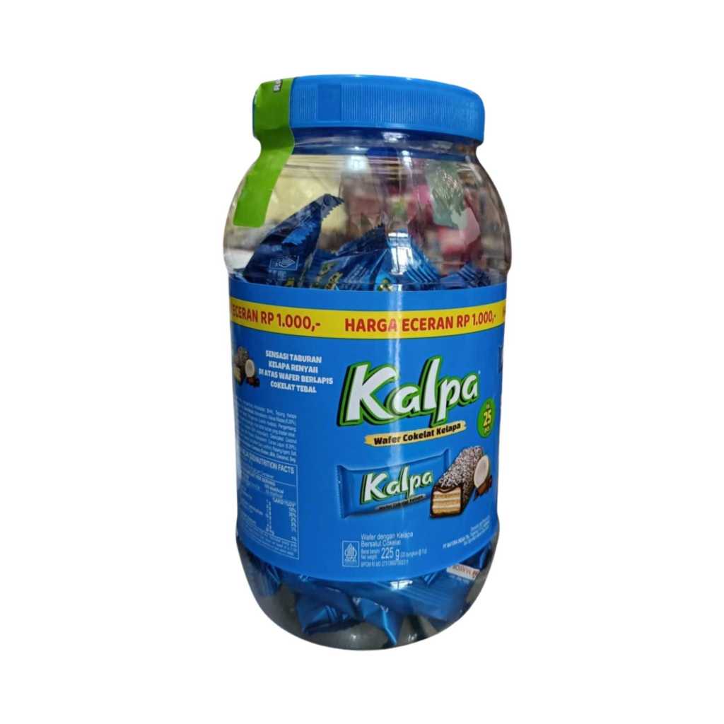 Jual Kalpa Toples 225gr Wafer Cream Salut Coklat Coconut Biskuit ...