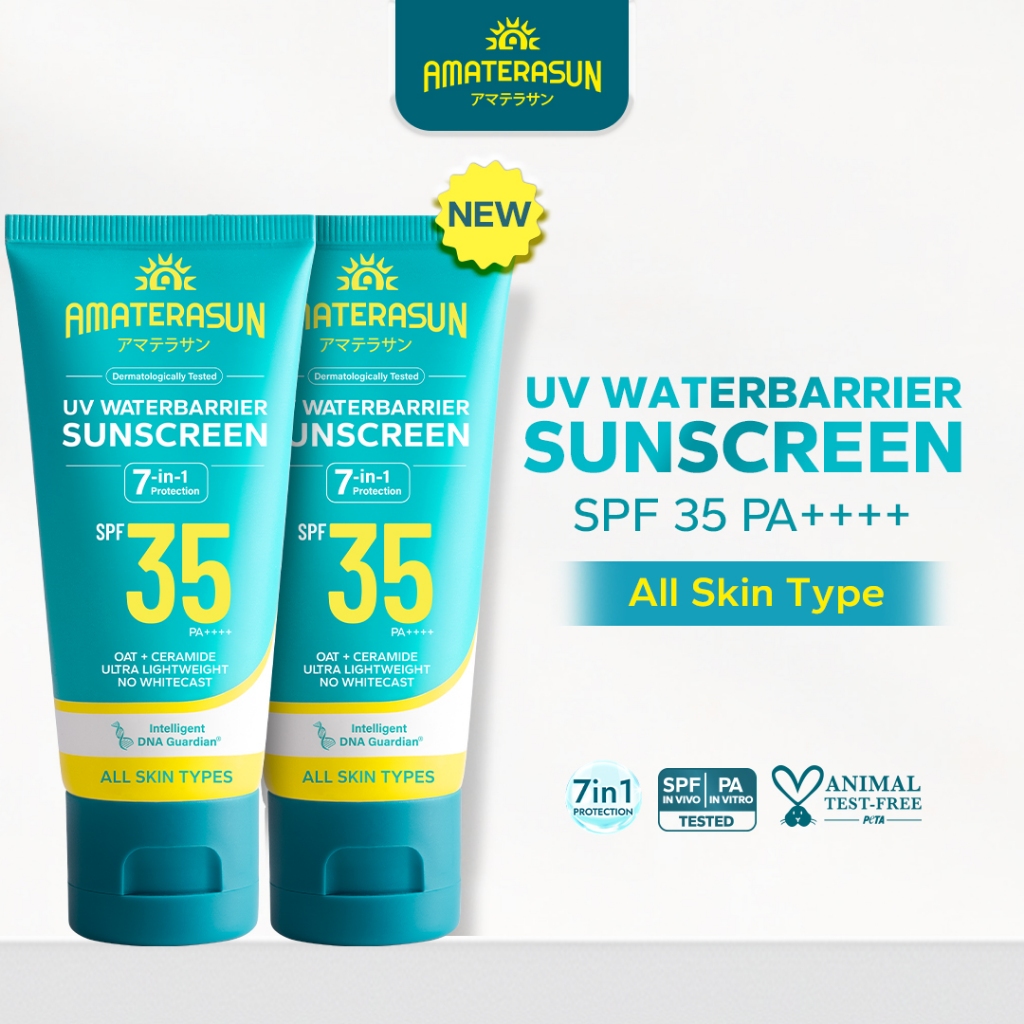 Jual BUNDLE 2 AMATERASUN [REAL SPF CERTIFIED] UV WaterBarrier SPF 35 PA++++ - CERTIFIED HALAL ...