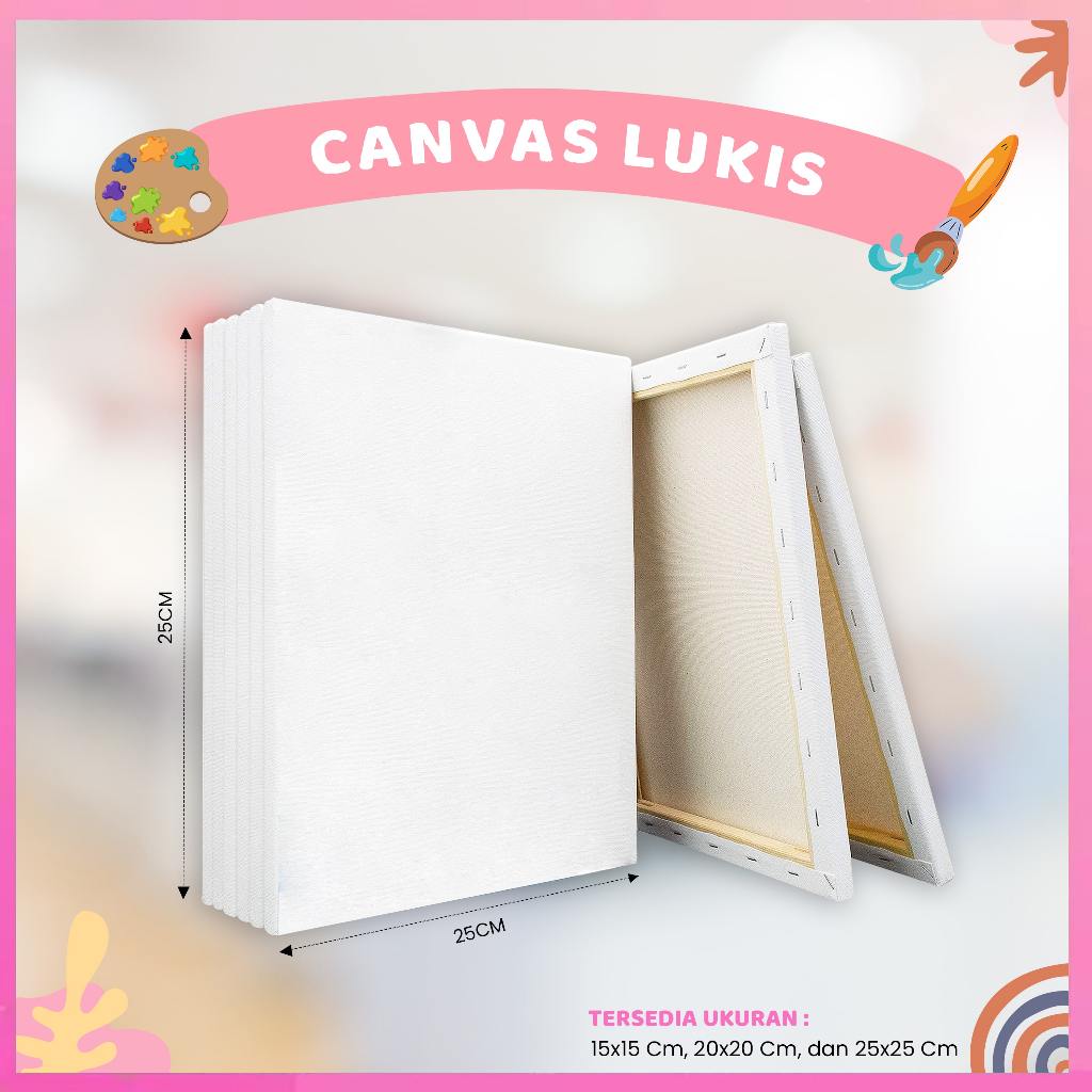 Jual Canvas Lukis Mini, Kanvas Putih, Kanvas Lukis Putih, Kanvas Mini ...