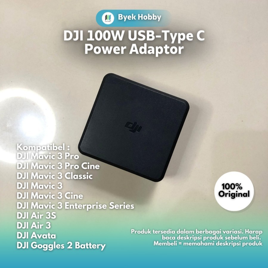 Jual Original DJI 100W USB-C Power Adapter (Adaptor Fast Charging ...