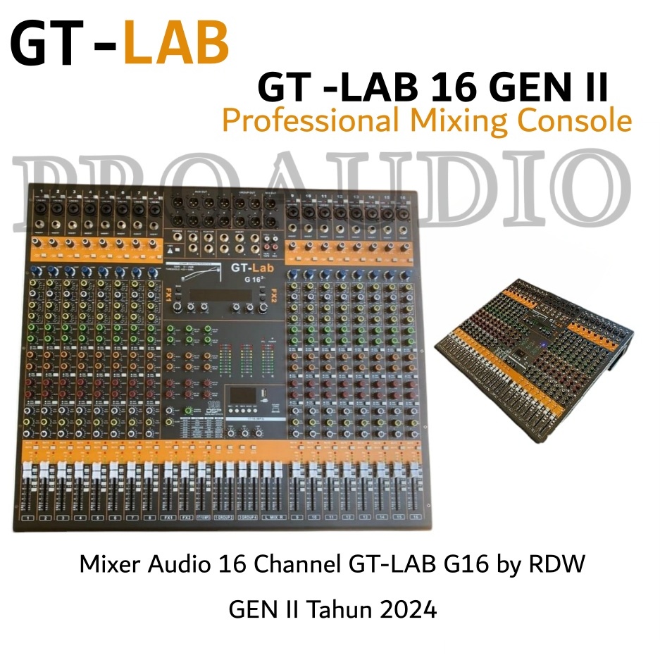 Jual Mixer Audio GT Lab 16 Channel G16 Gen II /G 16 / G16BL GEN II / GT ...