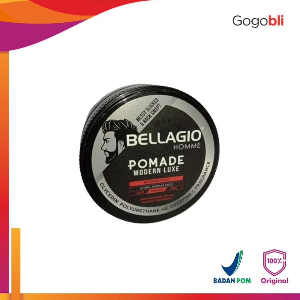 Jual Bellagio Homme Pomade Modern Luxe Extreme Hold Natural 80gr ...