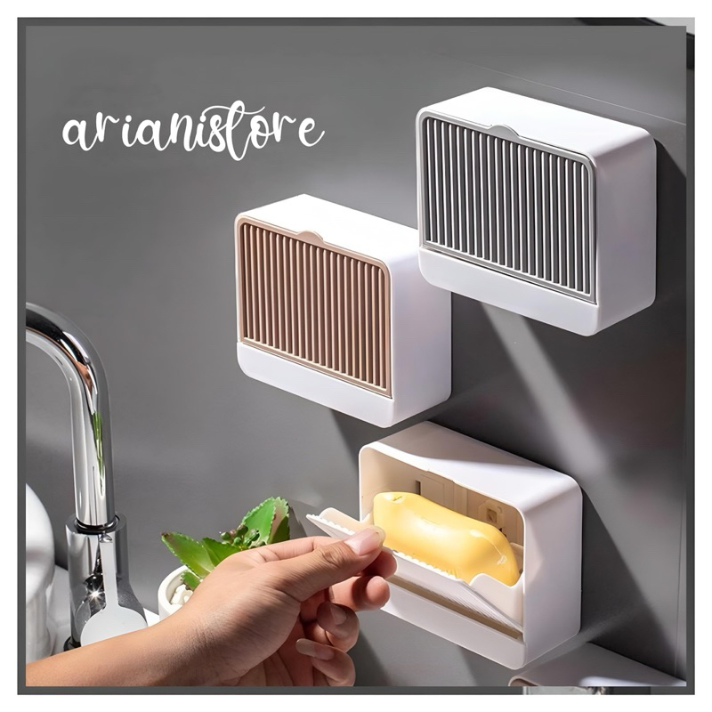 Jual TEMPAT SABUN BATANG KAMAR MANDI DINDING TEMPEL / BOX SABUN ...