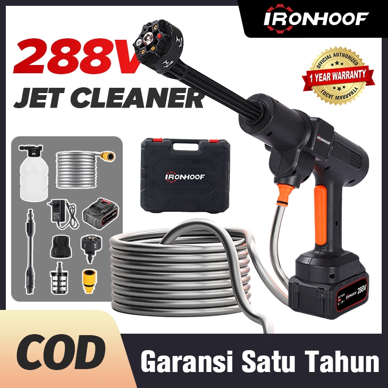 Jual IRONHOOF 288V Alat Cuci Motor Mobil Jet Cleaner Mesin Cuci Mobil Mesin Staem Ac Mobil ...