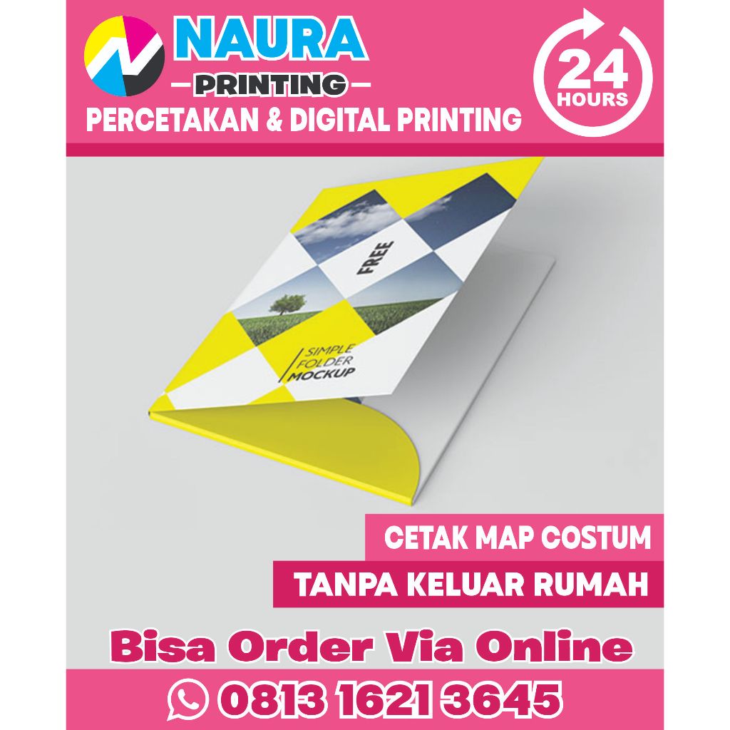 Jual Cetak Map Costum Kantor, Sekolah, Rumah Sakit Murah Ukuran A4 ...