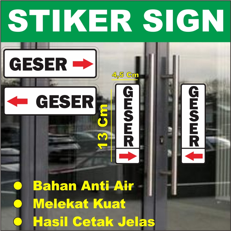 Jual Stiker Pintu Geser Vnyl Murah Sticker Penunjuk Kiblat | Shopee ...