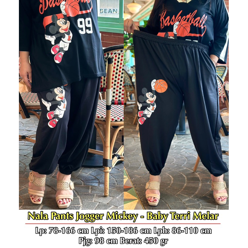 Jual FINA BIGSIZE - (NALA PANTS JOGGER) CELANA PANJANG WANITA JUMBO BIGSIZE | Shopee Indonesia
