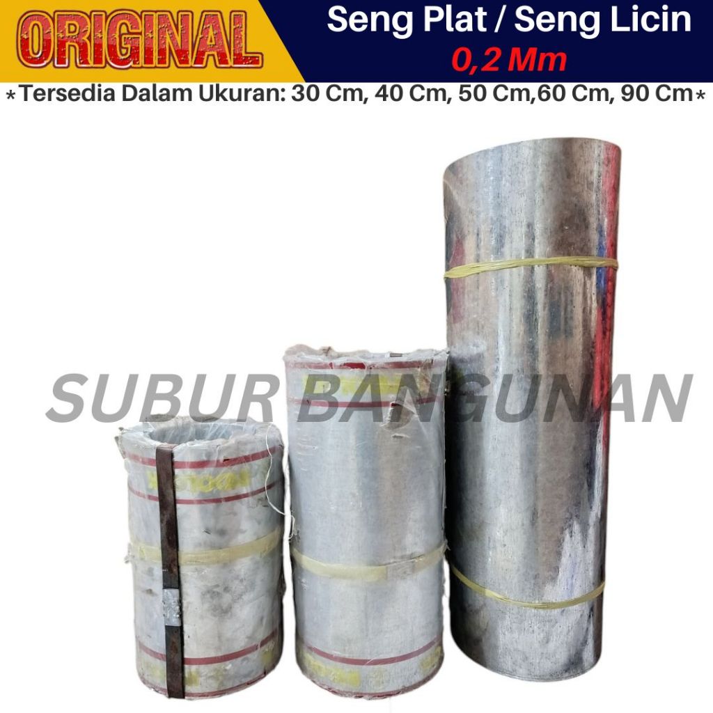 Jual Talang Seng Licin Galvanis Tebal 0,20mm Flat Sheet Plat Talang ...